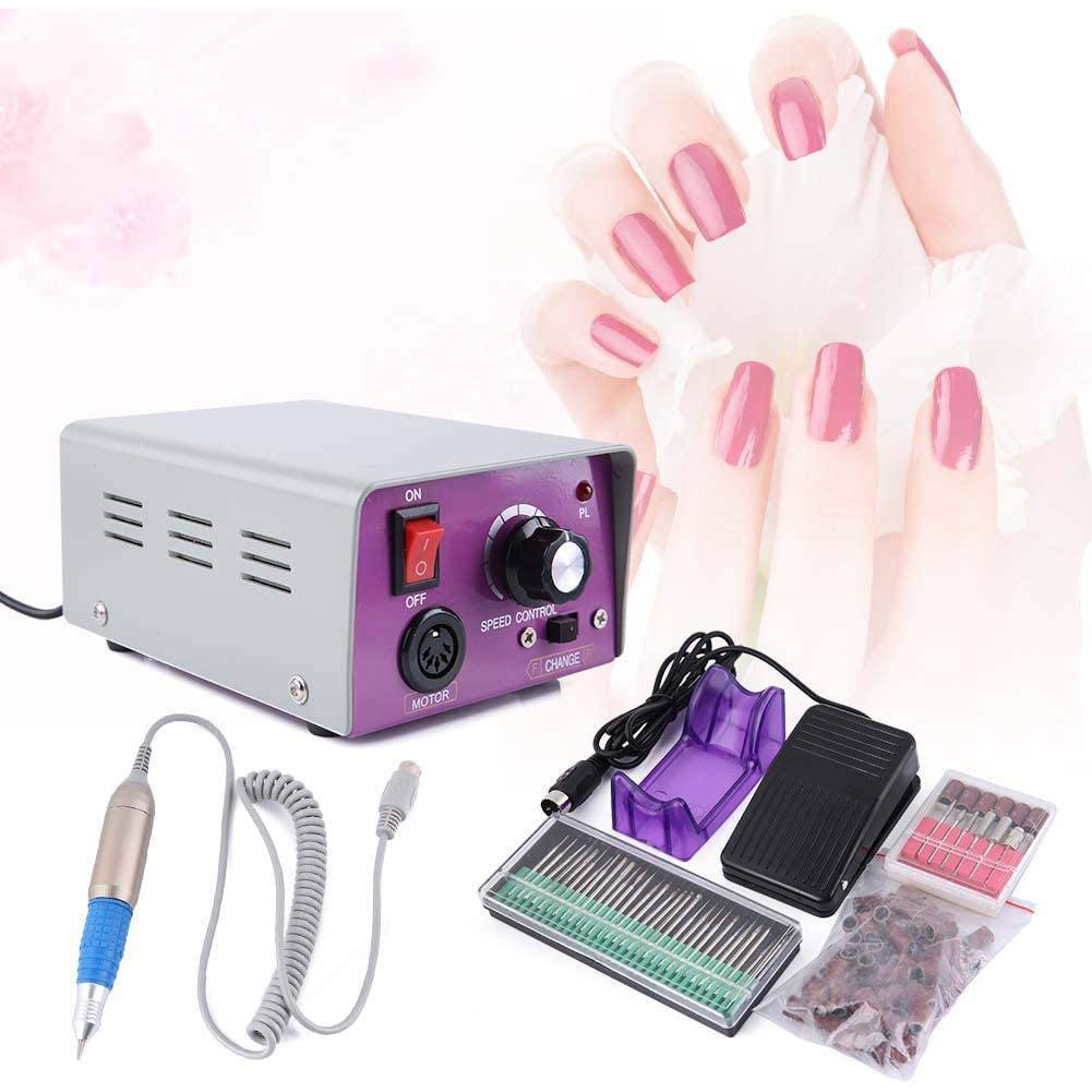 【ห้ามพลาด】25000RPM Electric Nail Drill Pen File Kit Manicure Pedicure ...