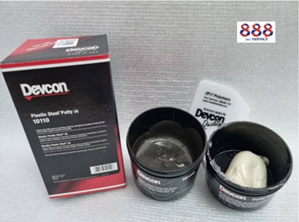 น้ำยากาวอีพ๊อกซี เดปคอน Devcon # 10110 Plastic Steel Putty (A), 454g ...
