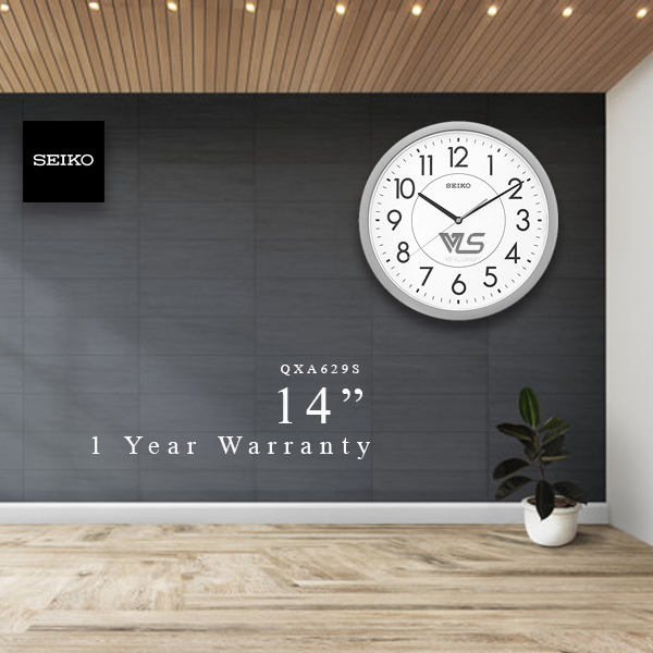 Seiko นาฬิกาแขวน ขนาด 11.5 นิ้ว รุ่น นาฬิกาแขวนตัวเลข เรืองแสง ในที่มืด ...
