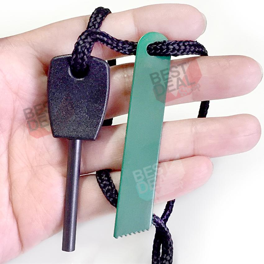 Mini Flint Striker Fire Starter แท่งจุดไฟ แท่ง magnesium รุ่น FS-Green ...