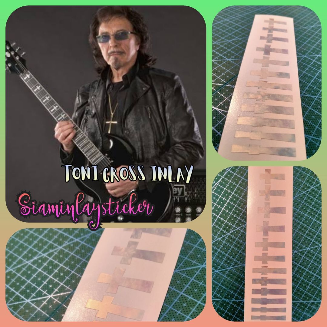 Inlay sticker ลาย Tommy iommi cross - Sound Heaven Spa&Restoration shop ...