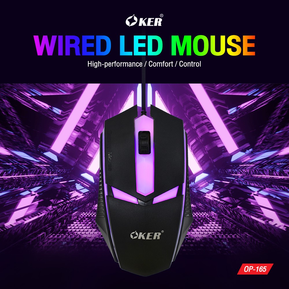 OKER GAMING MOUSE WIRED LED MOUSE OP-165 - OKER THAILAND - ThaiPick