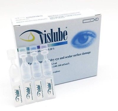 Vislube Lubricant Eye Drops 0.3 ml. น้ำตาเทียม วิสลูป บรรเทาอาการตาแห้ง ...