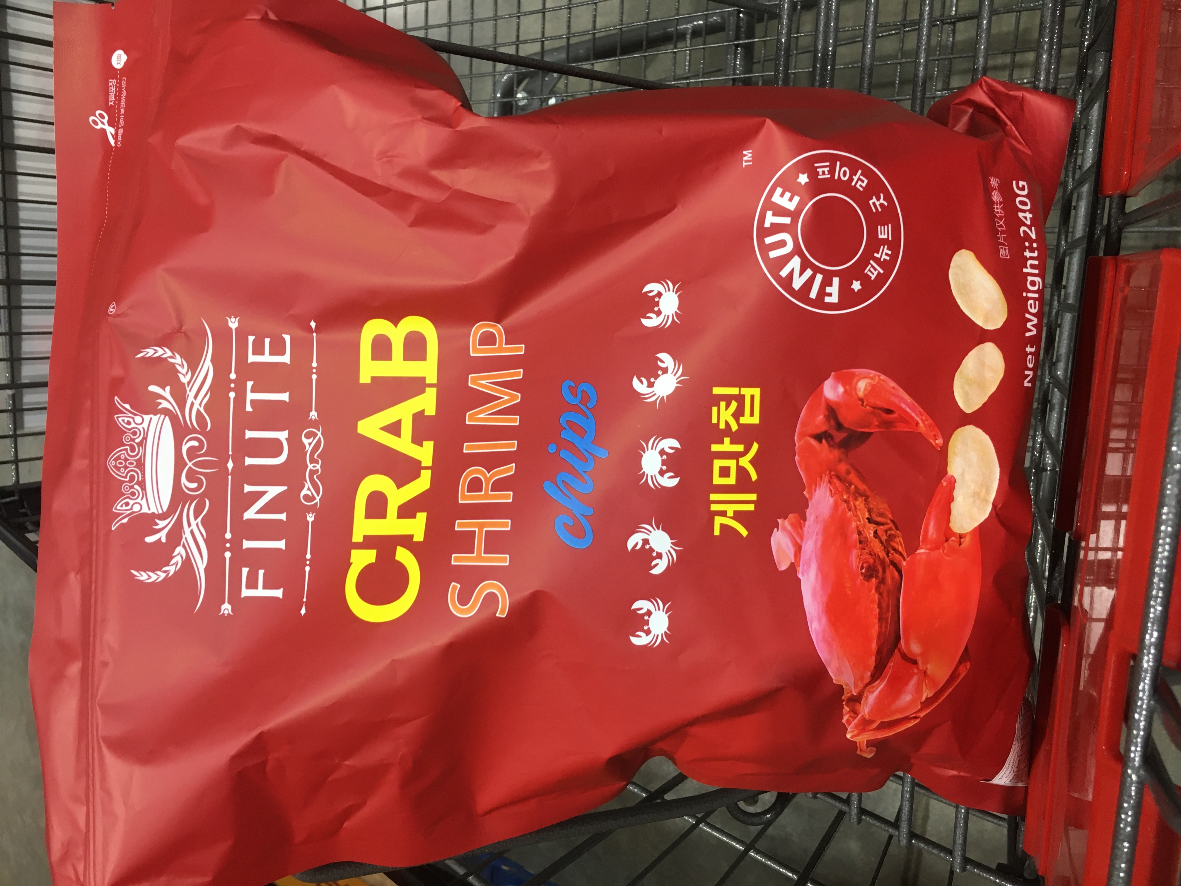 Good Life Finute Crab Shrimp Chips 240 g (ข้าวเกรียบกุ้งรสปู 240 กรัม ...