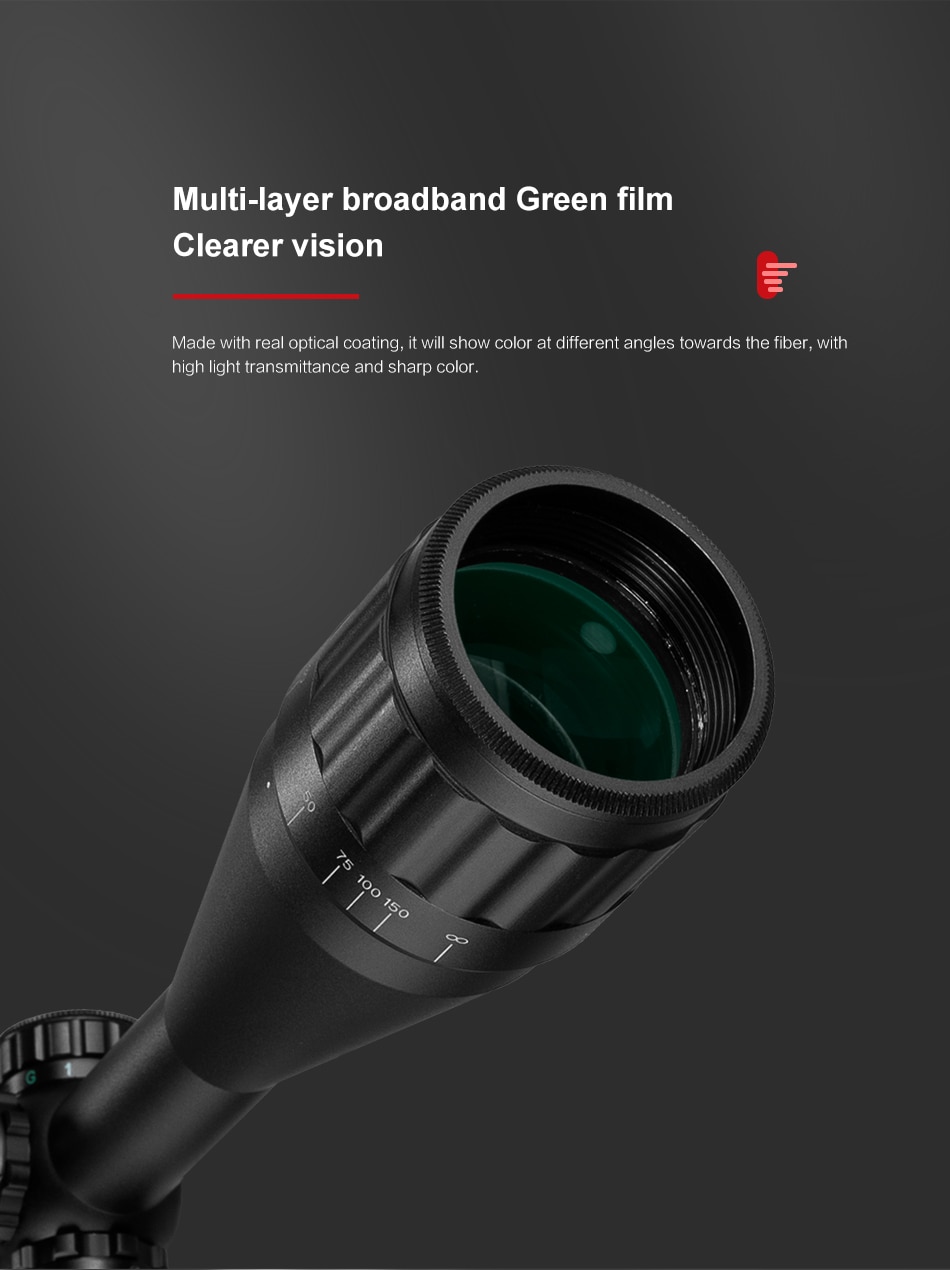 FIRE WOLF 4-16X50 Rifle Scope Tactical Optical Red Green Dot Sight ...