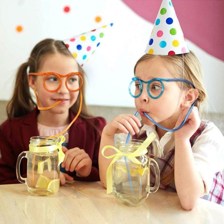 Silly Eyeglasses Straws Crazy Reusable Straw Glasses Crazy Loop ...