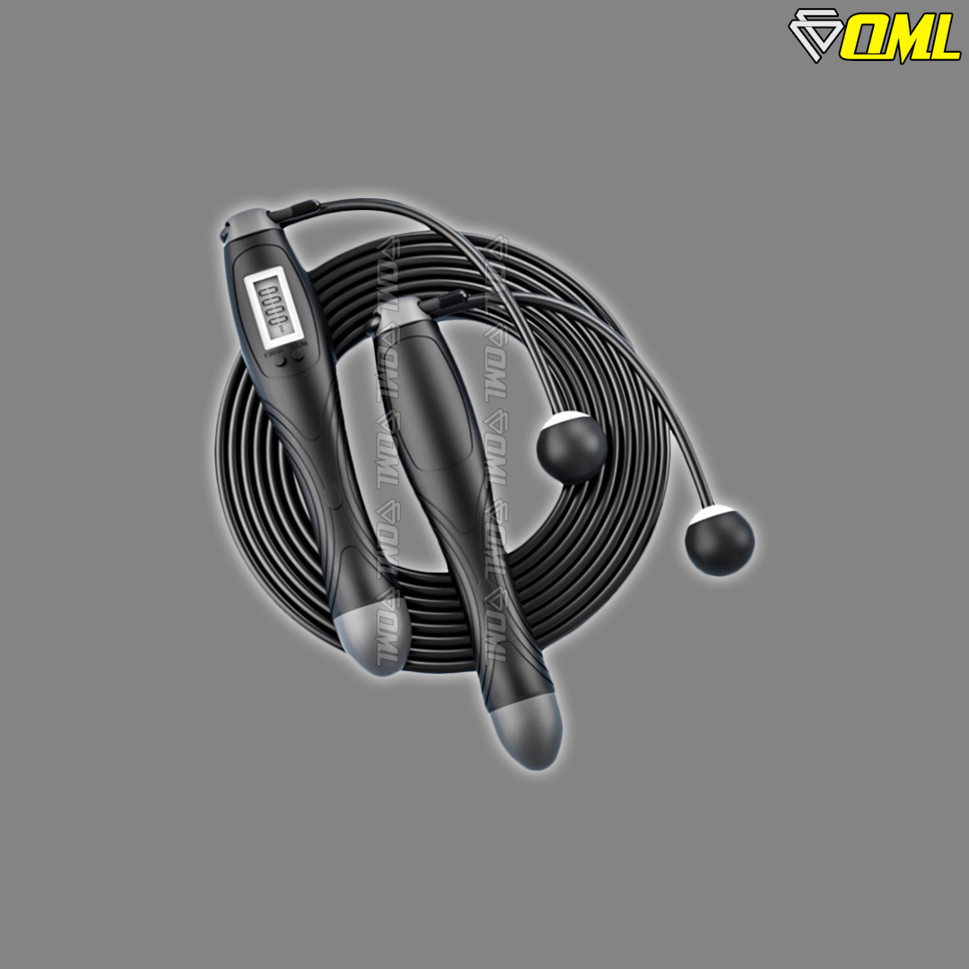 OML CL1 เชือกกระโดด ระบบมิเตอร์นับรอบ 4 โหมด [โดดไร้สายได้] เชือกกระโดดนับรอบ กระโดดเชือก เชือก ...