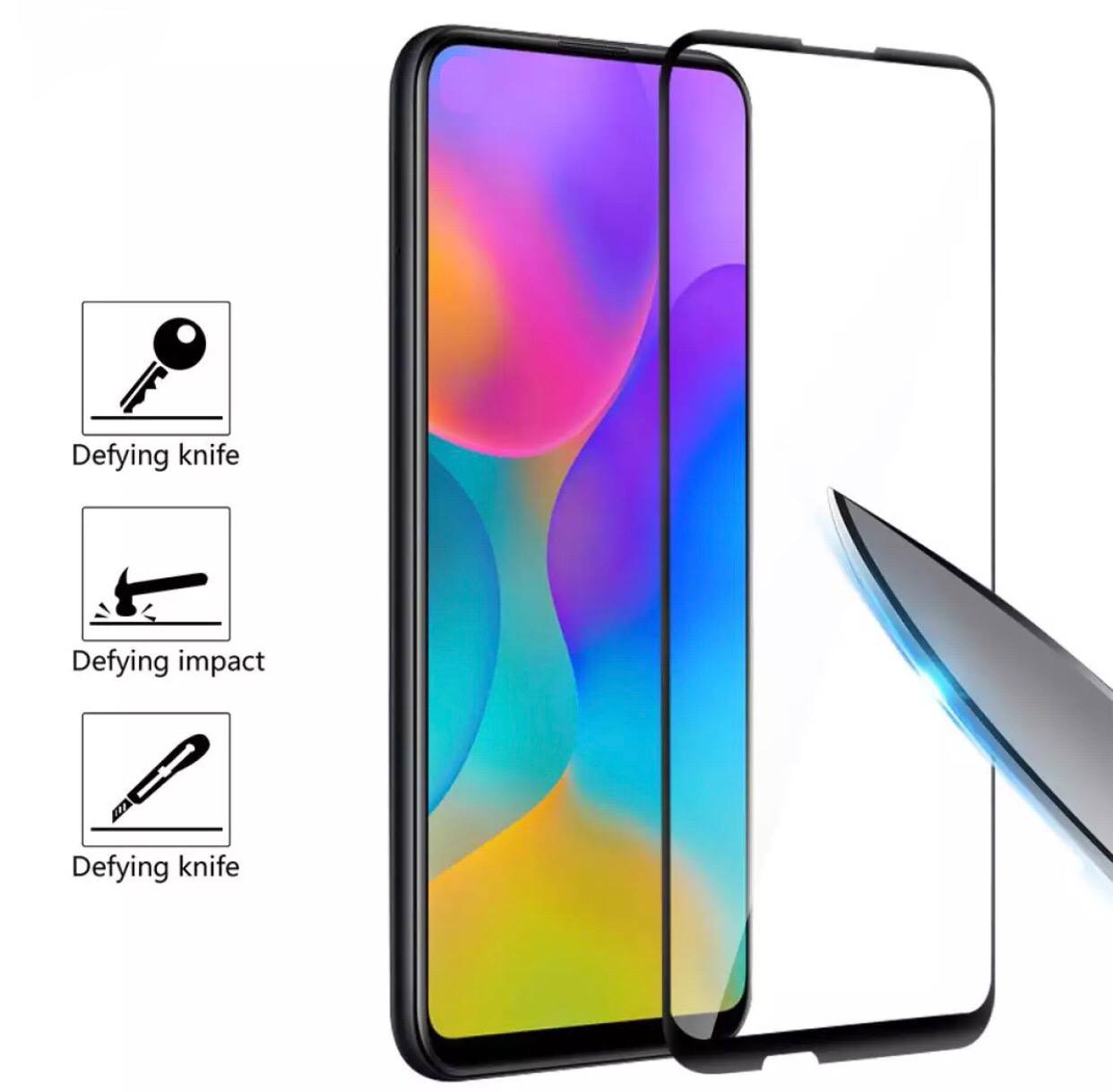 [5D เต็มจอ] ฟิล์มกระจกเต็มจอ กาวเต็มจอ สำหรับ Huawei Nova7se Nova7 ...