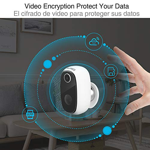 AKASO Wireless Outdoor Security Camera, WiFi Solar and Rechargeable ...