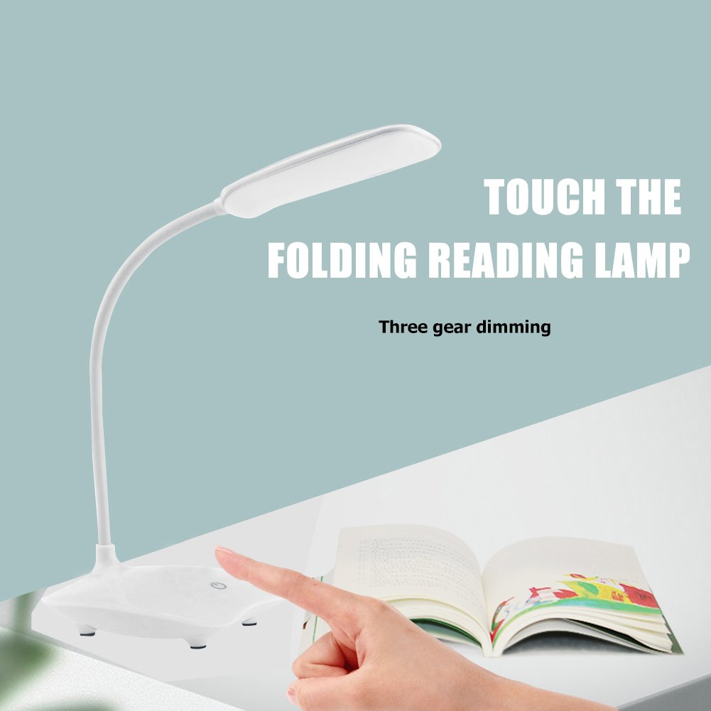 2021USB Reading Table Lamp Adjustable 3 Levels LED Stand Desk Lamps ...