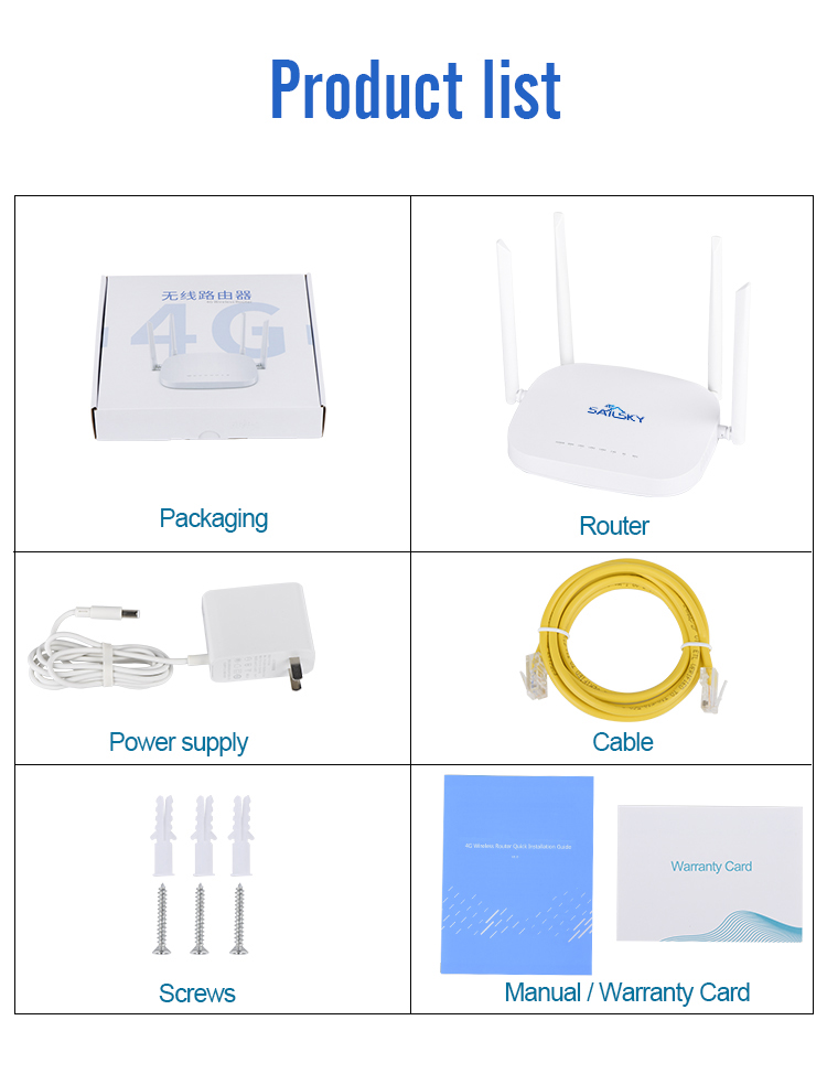 4G LTE CPE Wireless Router With Sim Card Slot, High-End Home Users ...
