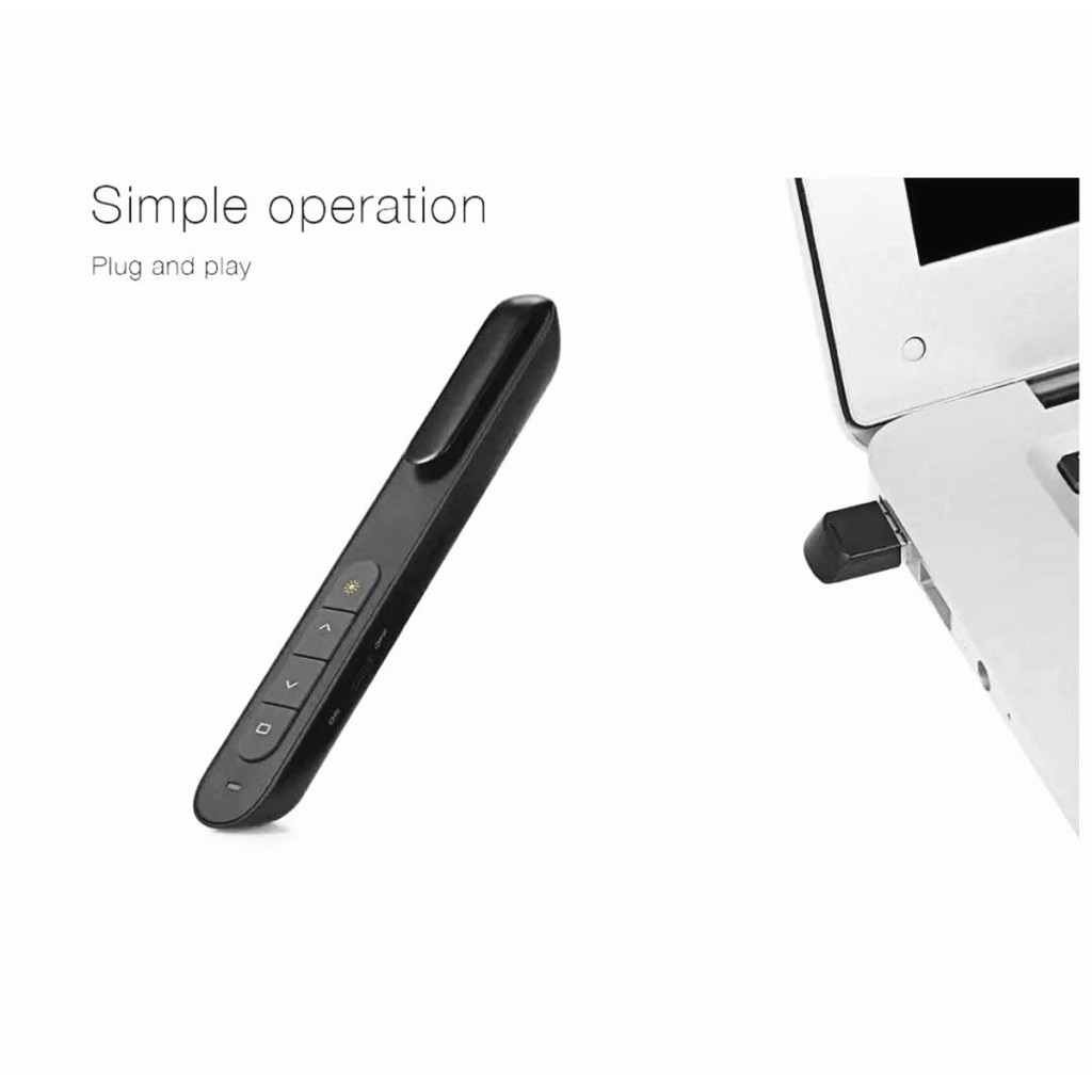 พร้อมส่ง 2.4GHz Wireless Presenter USB Remote Control Presentation ...