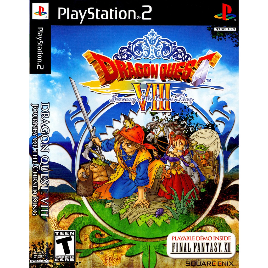 แผ่นเกมส์ DRAGON QUEST VIII - JOURNEY OF THE CURSED KING PS2 ...