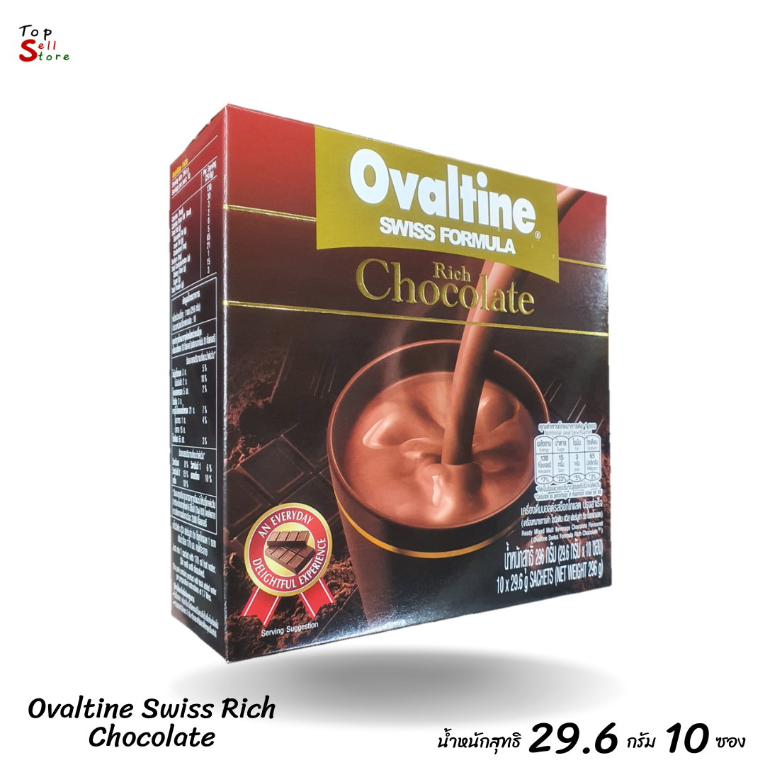 โอวัลติน สวิทริชช็อกโกแล็ต ขนาด 29.6 กรัม 10 ซอง Ovaltine Swiss Rich ...