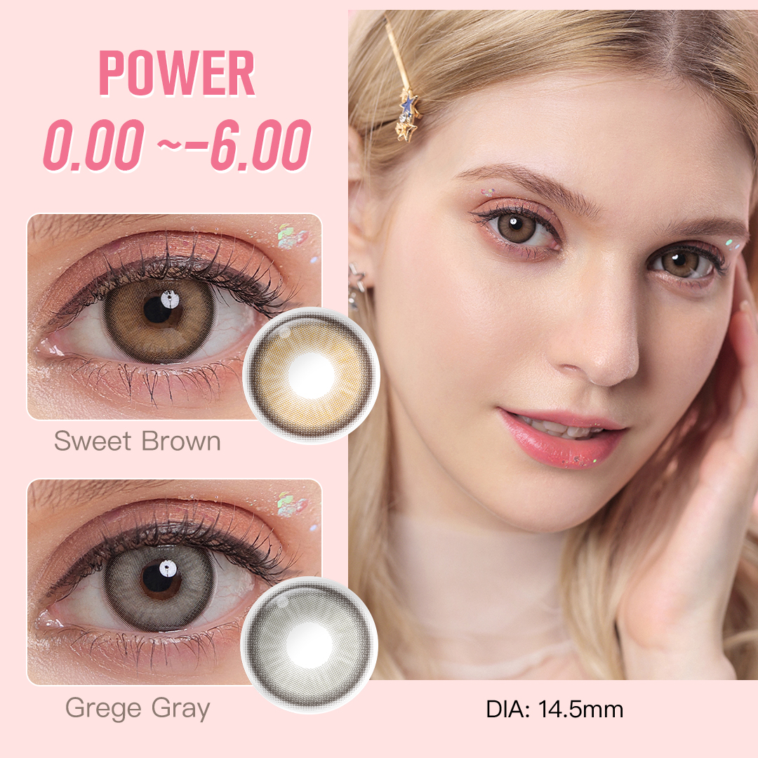 (COD) Magister คอนแทคเลนส์ สีน้ําตาลธรรมชาติ คอนเทคเลนส์สายตาสั้น -0.00 ...