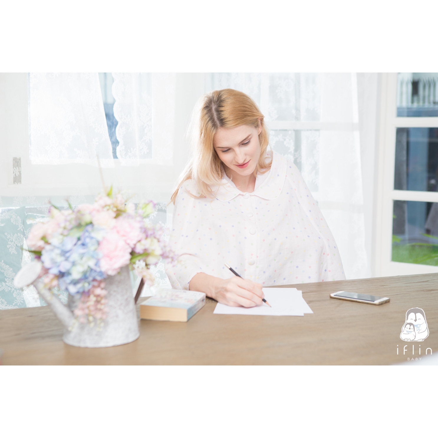 Iflin Baby - ผ้าห่อตัวใยไผ่ มีHood (My Comfy Bamboo Swaddle with Hood ...