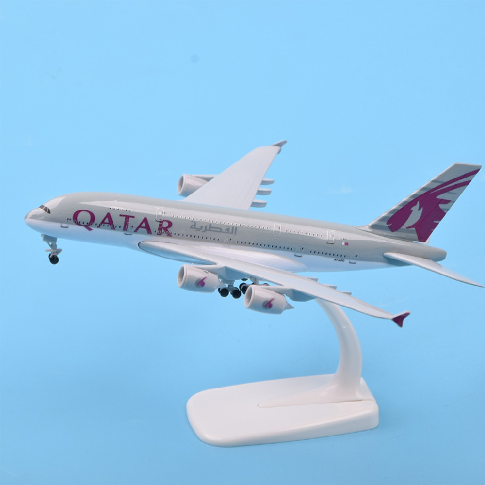 Qatar Airlines Airbus A380 20cm High Quality Diecast Model On Stand ...