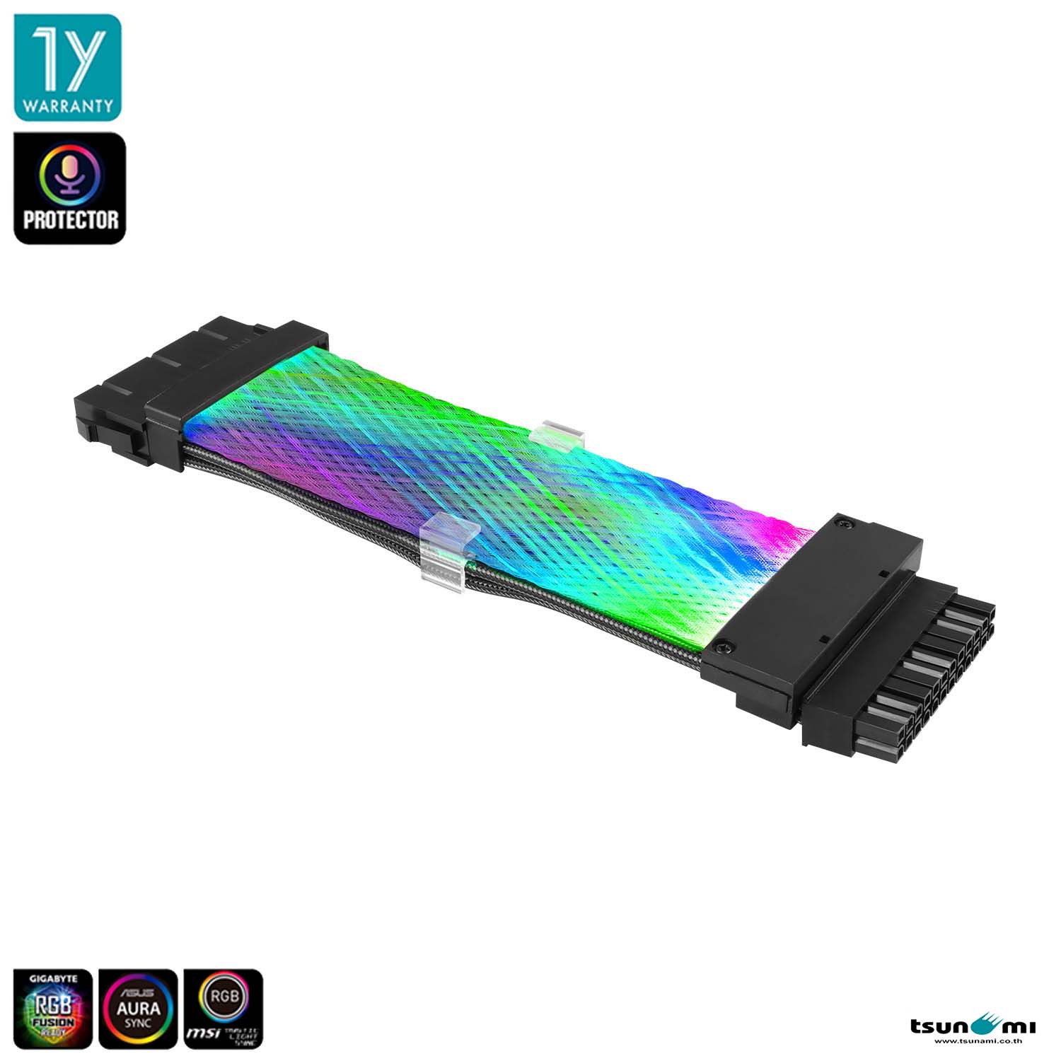 Tsunami Protector 24 PIN Neon ARGB PSU Line II - Tsunami - ThaiPick