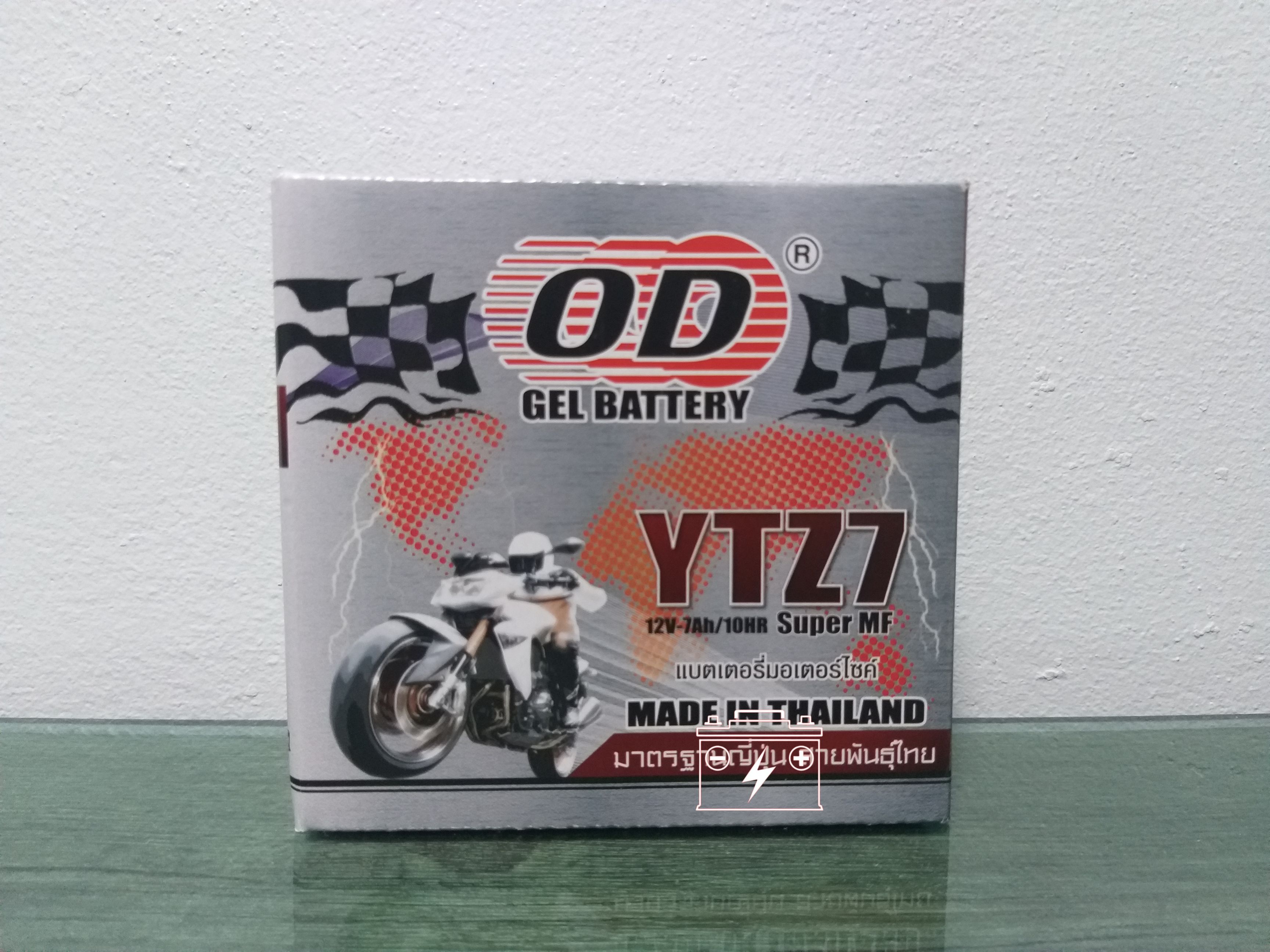 แบตเตอรี่ สำหรับ ยามาฮ่า NMAX แบตเตอรี่แห้ง OD-YTZ7 12โวลท์ 7แอมป์ ...