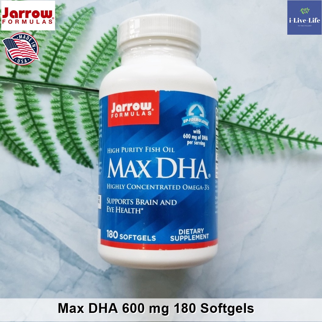ดีเอชเอ จากโอเมก้า-3 น้ำมันปลา MAX DHA 600mg from Highly Concentrated ...