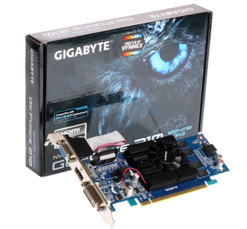 การ์ดจอ GT210- DDR3 1GB graphics card ไม่ต้องต่อไฟเพิ่ม สินค้าสภาพสวย ...