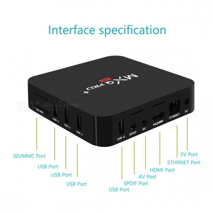 MXQ Pro Smart Box Android 8.1 Amlogic 4K Quad Core 64bit 1GB/8GB (รับ ...