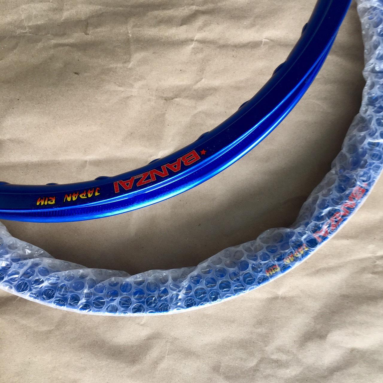 Banzai ขอบล้อสีน้ำเงิน 1.4x17 จำนวน 1 คู่ แท้100% RIM บันไซ - AiZu ...