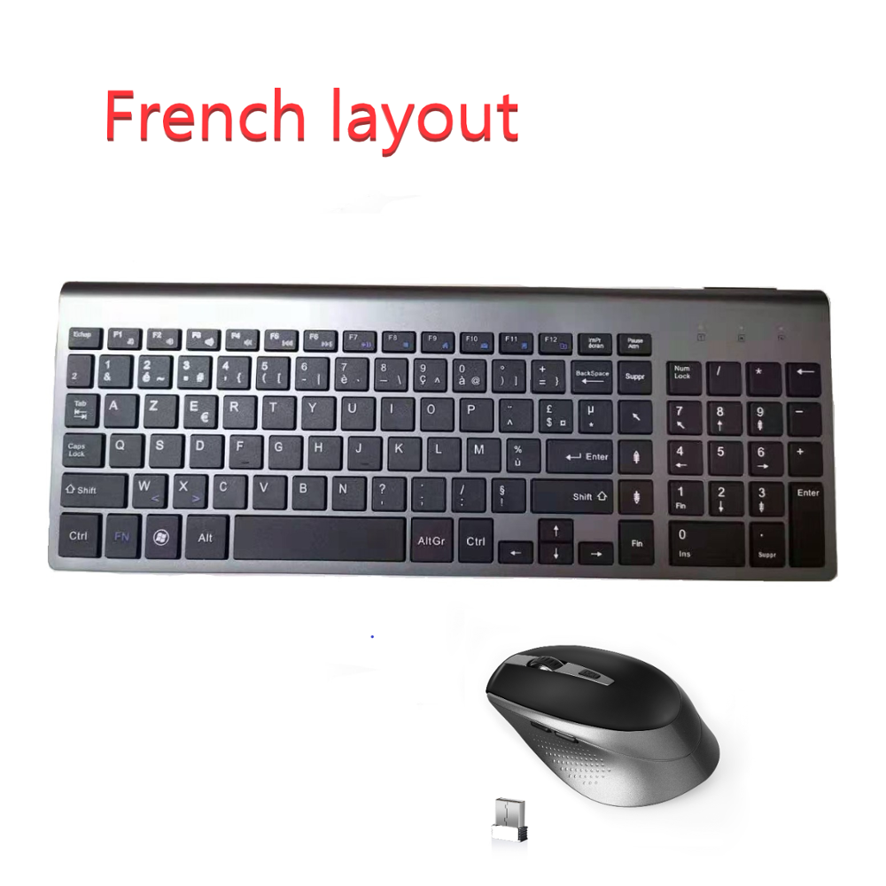 French keyboard wireless mouse azerty suitable for game PC player IMAC ...