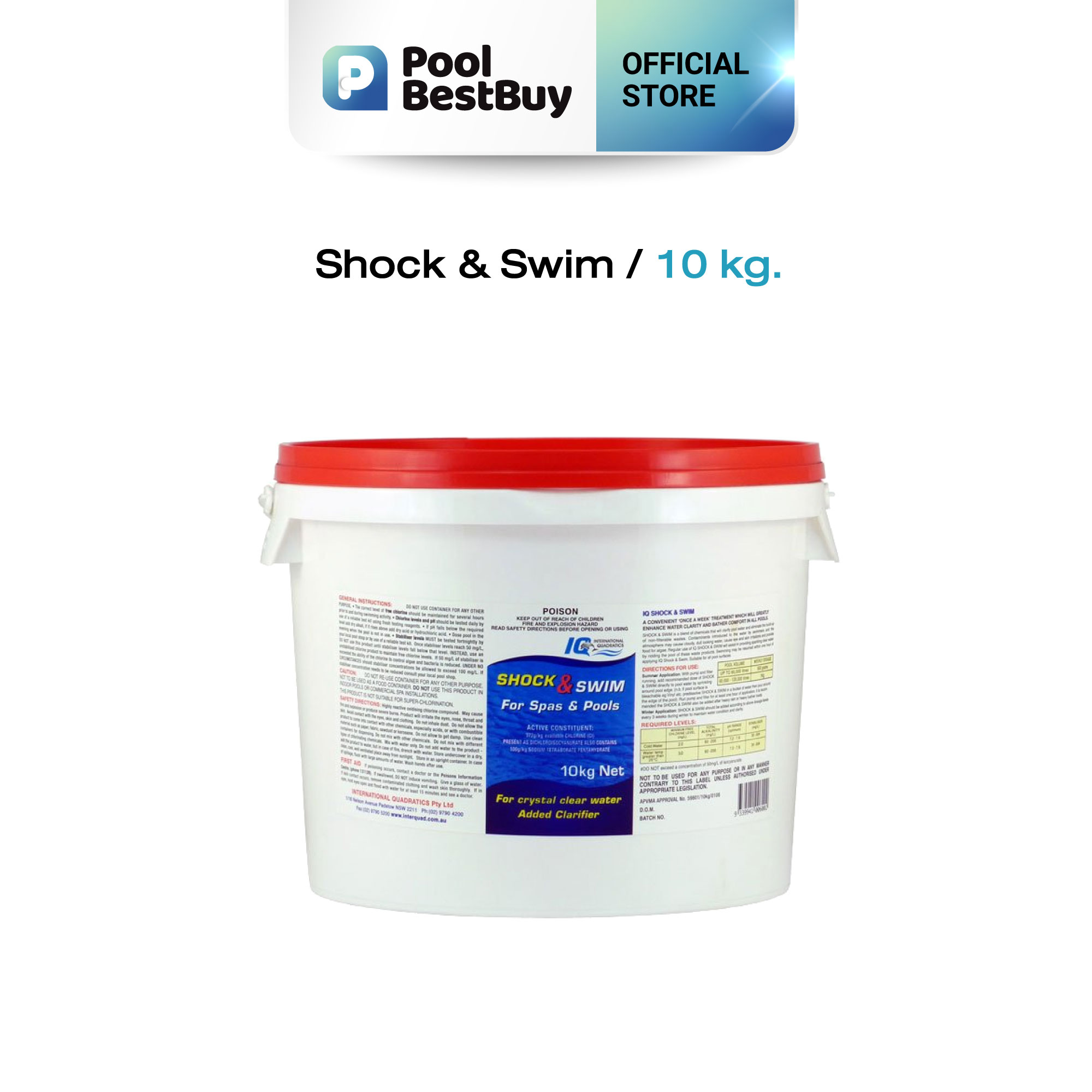 PoolBestBuy ช็อคแอนด์สวิม(SHOCK AND SWIM) | Lazada.co.th