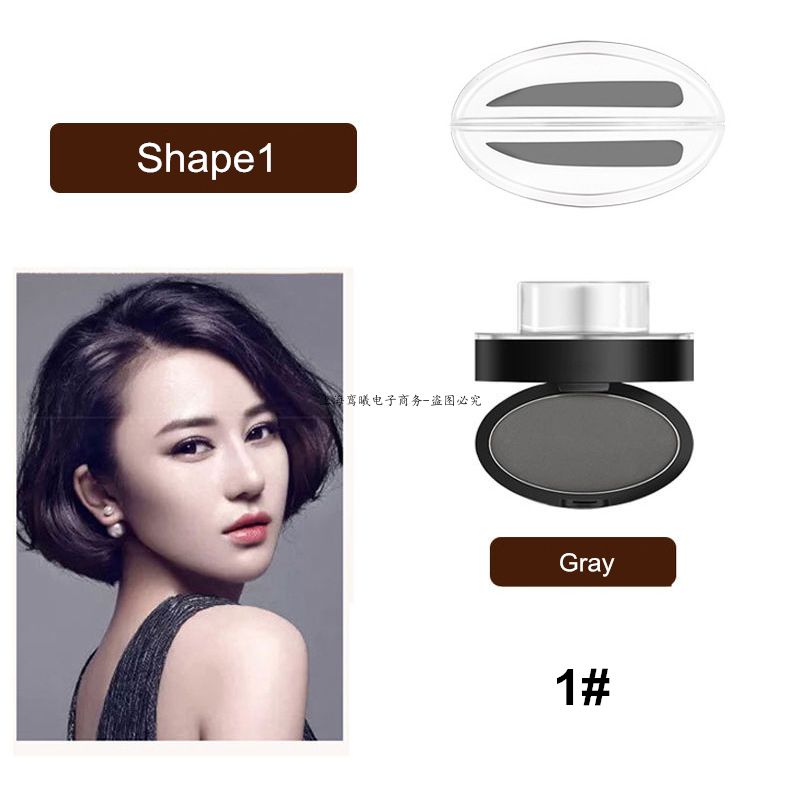 9 Optional Lazy Eyebrow Stamp Quick Makeup Eye Brow Stamps Powder ...