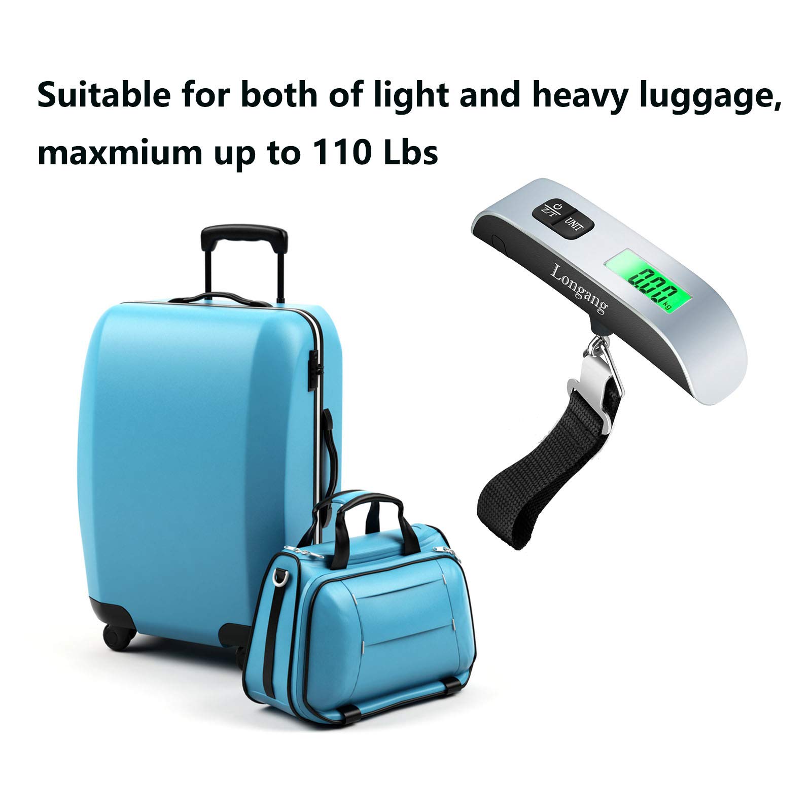 Luggage Scale - Digital Weight, Handheld and Portable for Travel 50kg ...
