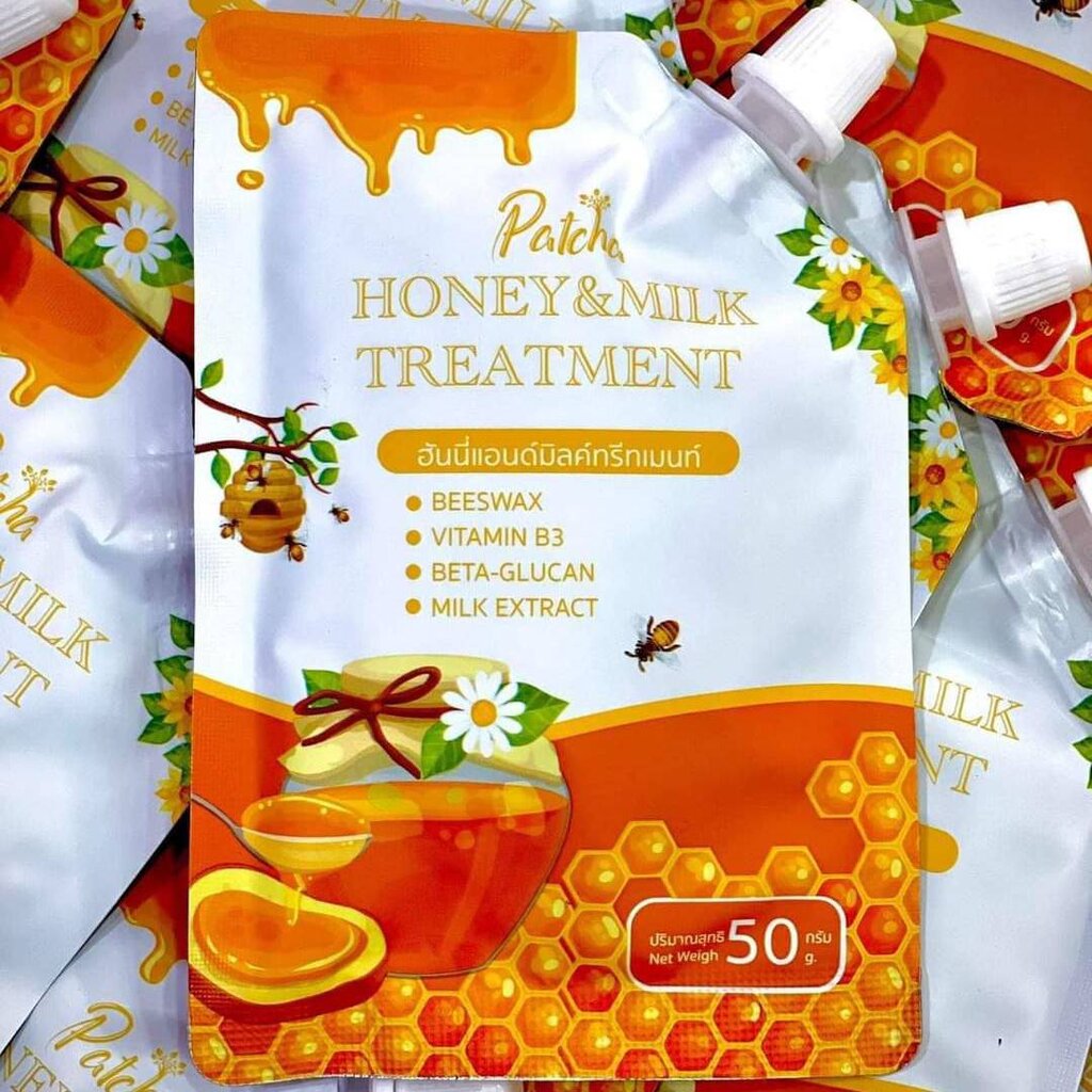 ราคาต่อซอง พัชชา ฮันนี่แอนด์มิลค์ทรีทเม้นท์ PATCHA HONEY MILK TREATMENT ปริมาณ 50 กรัม | Lazada ...