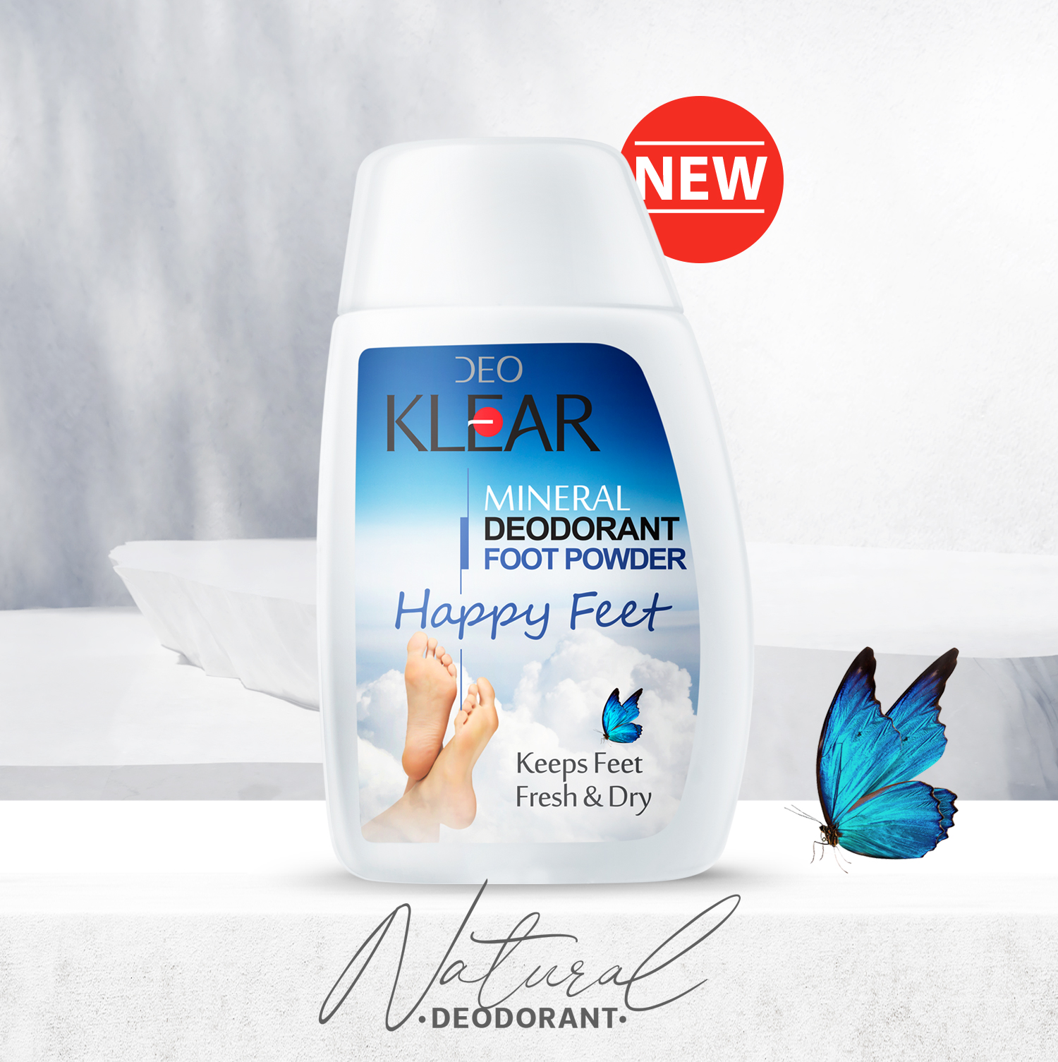 DEOKLEAR Mineral Deodorant Foot Powder ดีโอเคลียร์ มิเนอรัล ดีโอโดแรนท์ ...