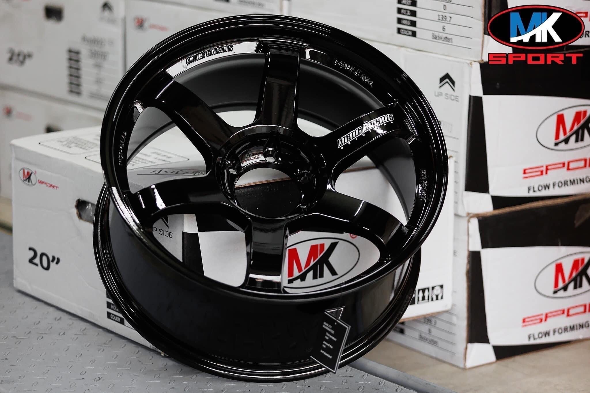 ล้อแม็กใหม่ - TE37 SUV 2023 - สีดำเงา หยดเงิน - ล้อเบา - งาน MK - ขอบ18 - ( 18 x 6 รู ) หน้า ...