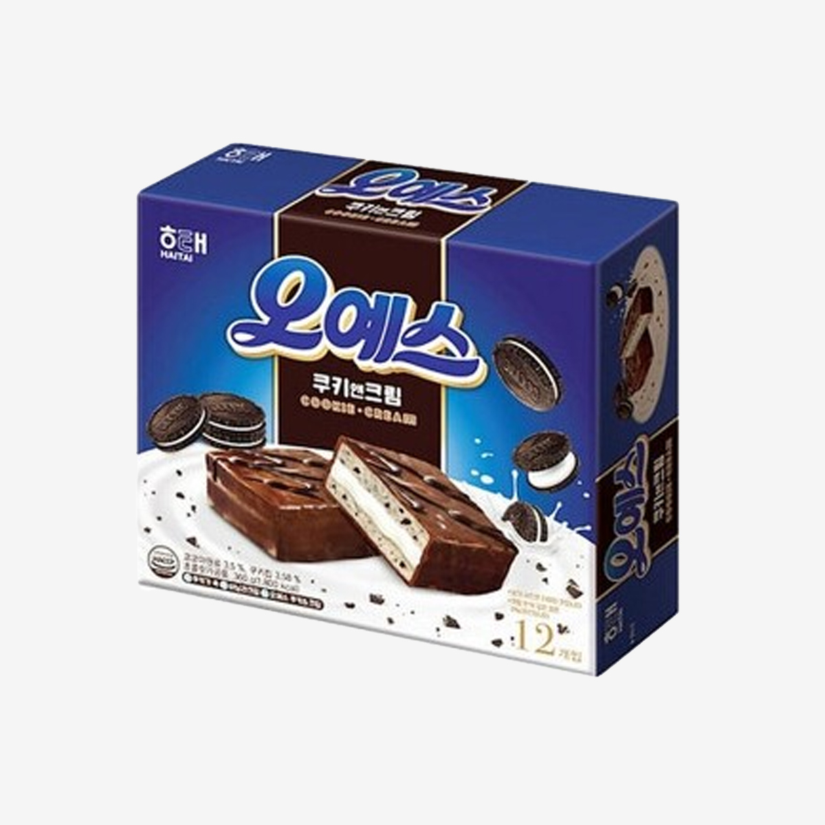 คุกกี้รสช็อกโกแลตสอดไส้ครีม Korea Haitai Oyes Cookie & Cream 360g 쿠키와 ...