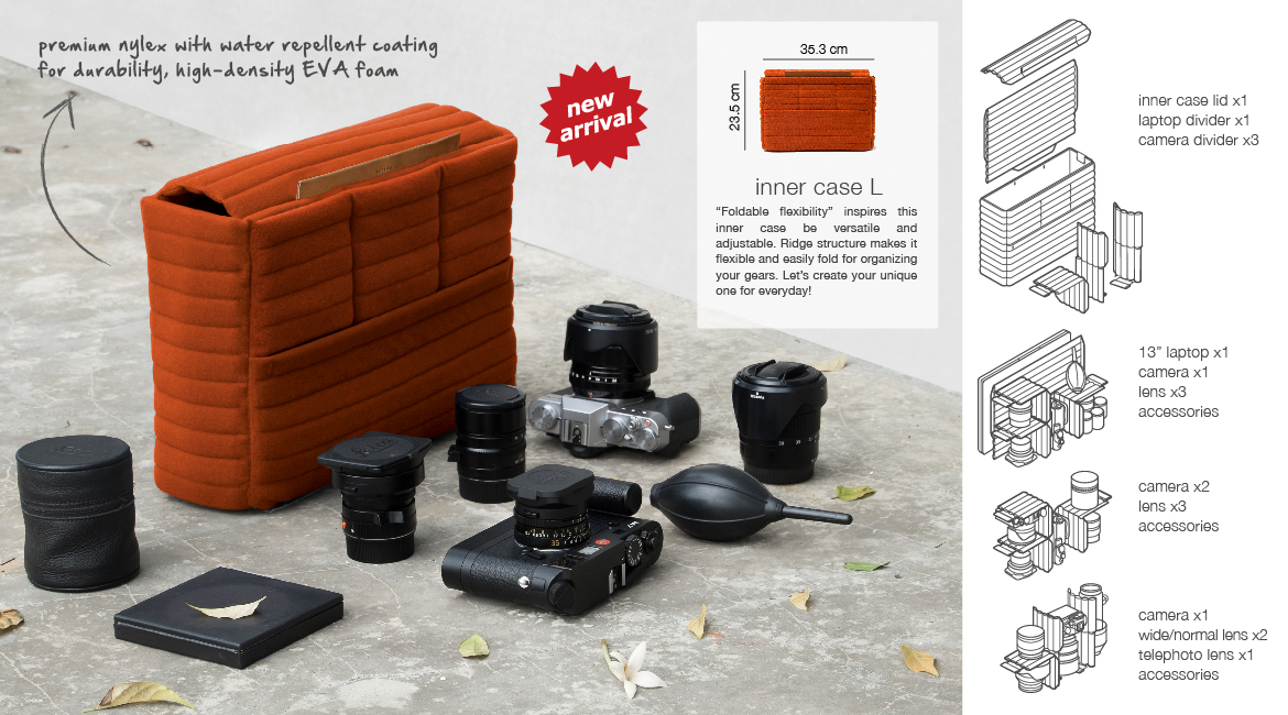 Labrador INNER Case Orange / กระเป๋าใส่อุปกรณ์กล้อง (LAA155) - labrador ...