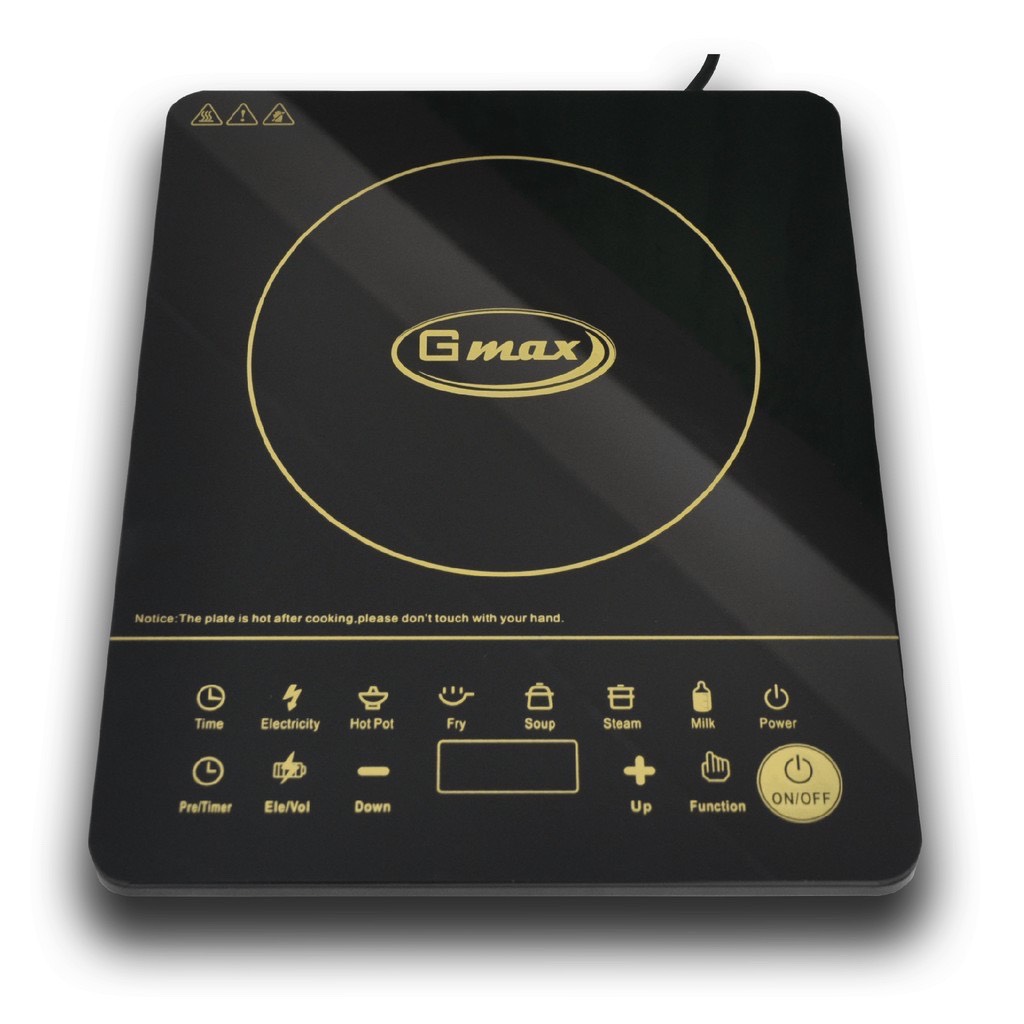 Gmaxเตาแม่เหล็กไฟฟ้า1650Watts ทัชสกรีน กระจกคริสตัลเกรดเอ รุ่น IC-C12 สินค้ารับประกัน 1 ปี ...