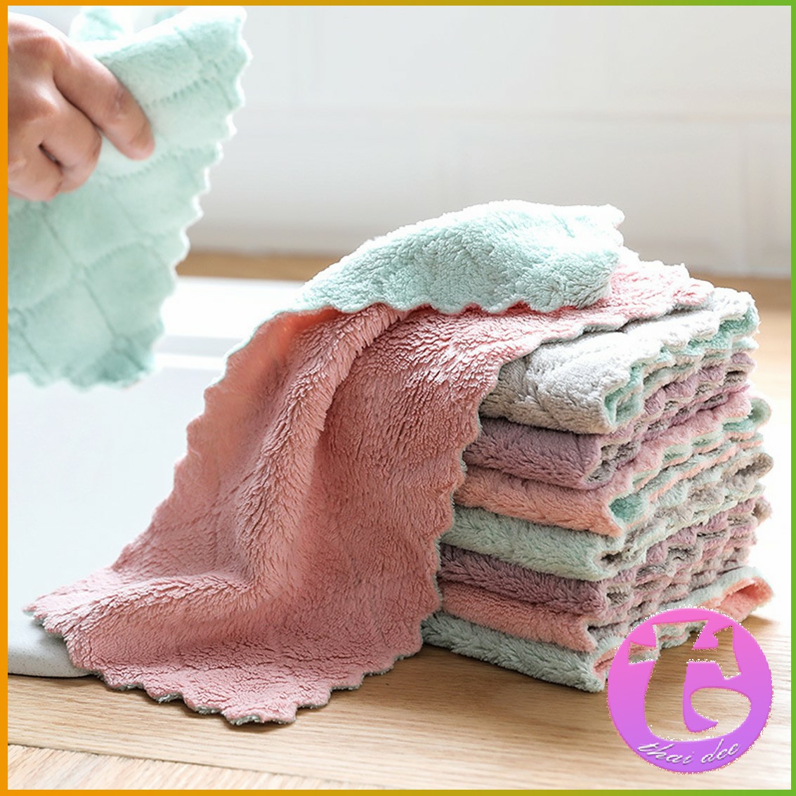 Thai Dee ผ้าอเนกประสงค์ ผ้าเช็ดจาน ผ้าไมโครไฟเบอร์ Clean Cloths - THAI ...