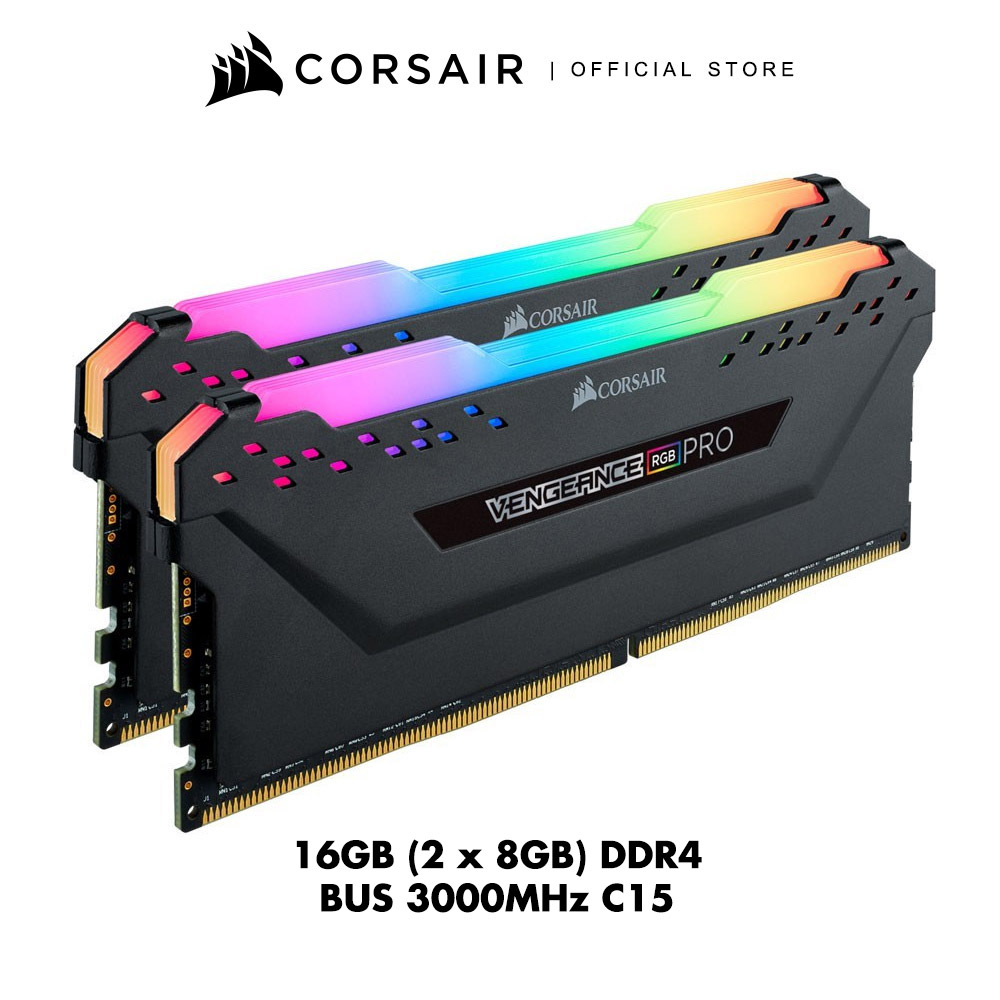 CORSAIR RAM VENGEANCE RGB PRO 16GB (2 x 8GB) DDR4 DRAM 3000MHz C16 ...
