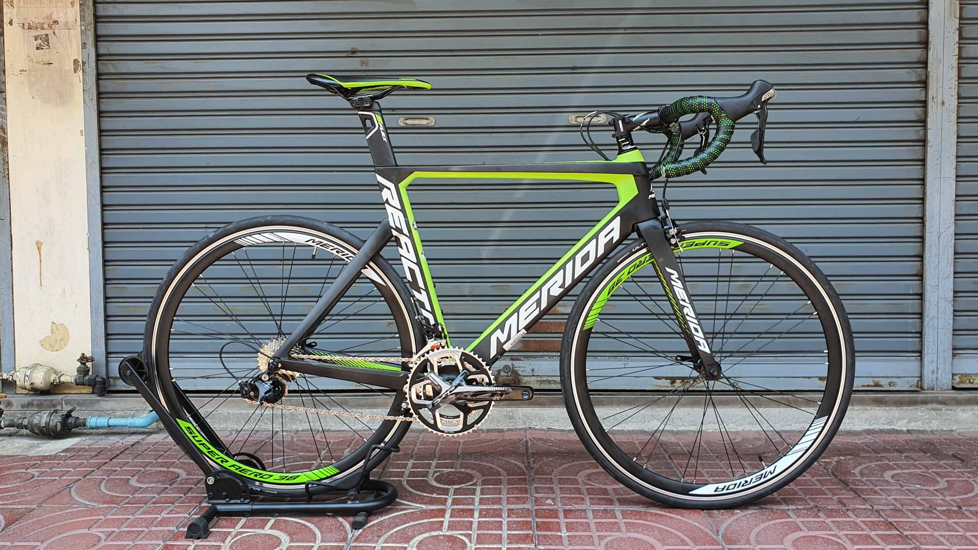 ผ่อน 0 จักรยาน MERIDA REACTO 4000 2016 (GenII) สีดำคาดเขียว ไซส์ 50 คันสุดท้าย 52 2คันสุดท้าย ...