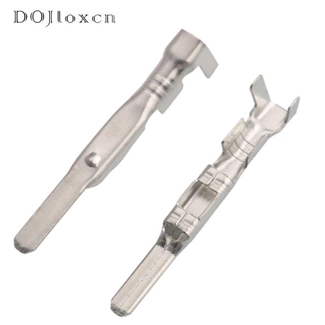 20/50/100/200/Pcs 2.3 MM Car Crimp Terminal Non-Insulated Automotive Electrical Connector Male ...
