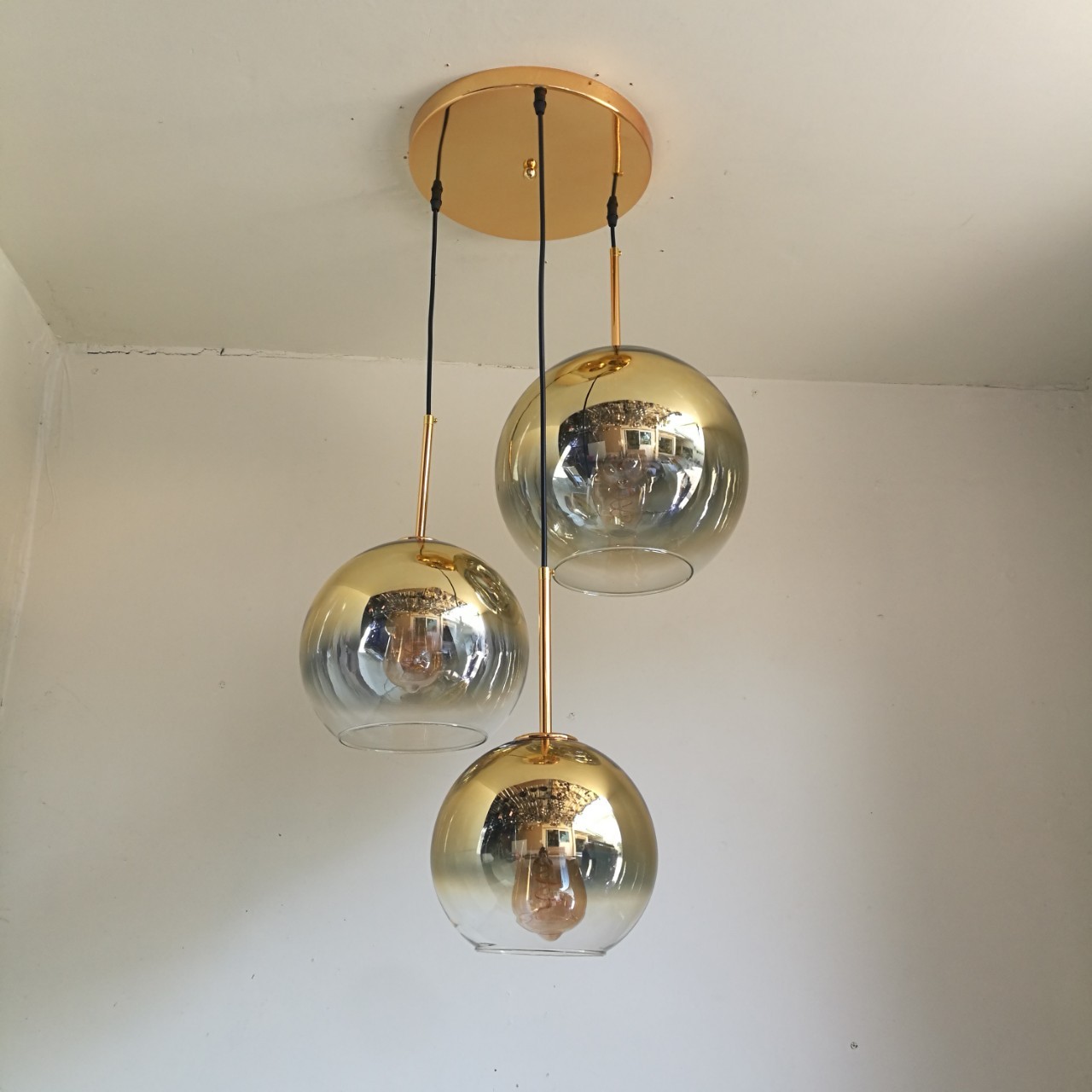 neolight-โคมไฟห้อยต่างระดับ ทรงกลม 3 หัว 3 ขนาด รุ่น 7009-3JS แถมหลอดไฟledแสงเหลือง - CST ...