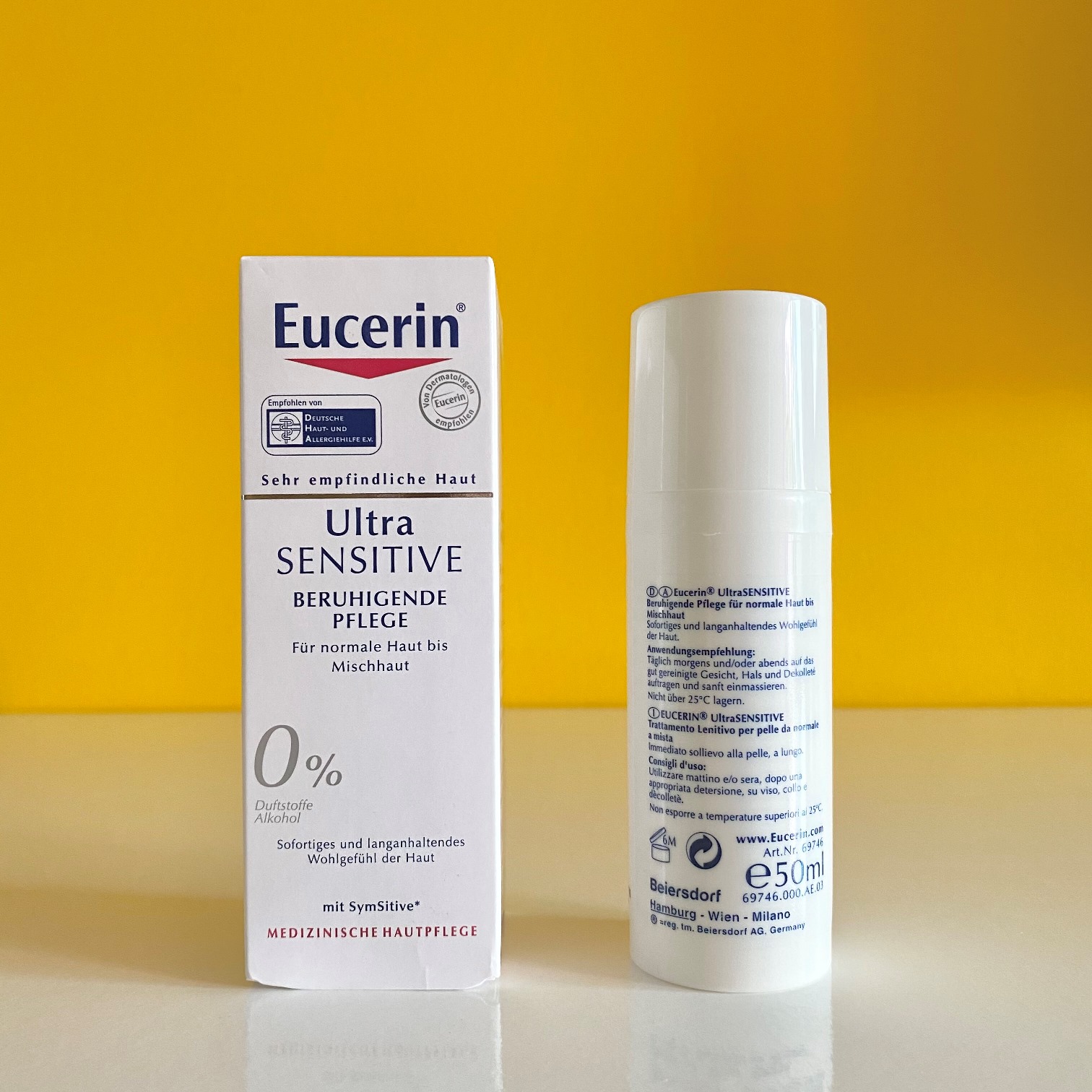 Eucerin Ultra Sensitive Soothing Care ( UltraSENSITIVE ) 50 ml. ยูเซ ...