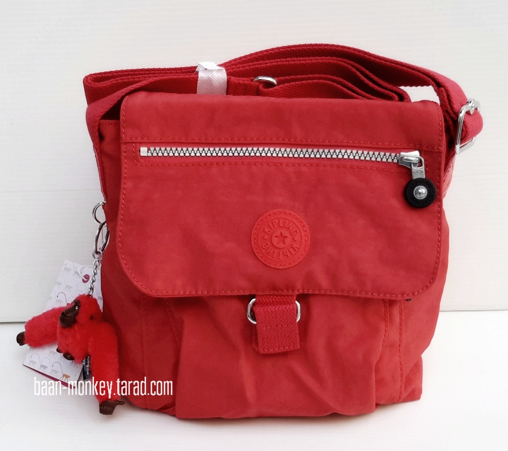 KIPLING SHOP ของแท้เบลเยี่ยม กระเป๋าสะพาย Kipling New Raisin Tango Red ...