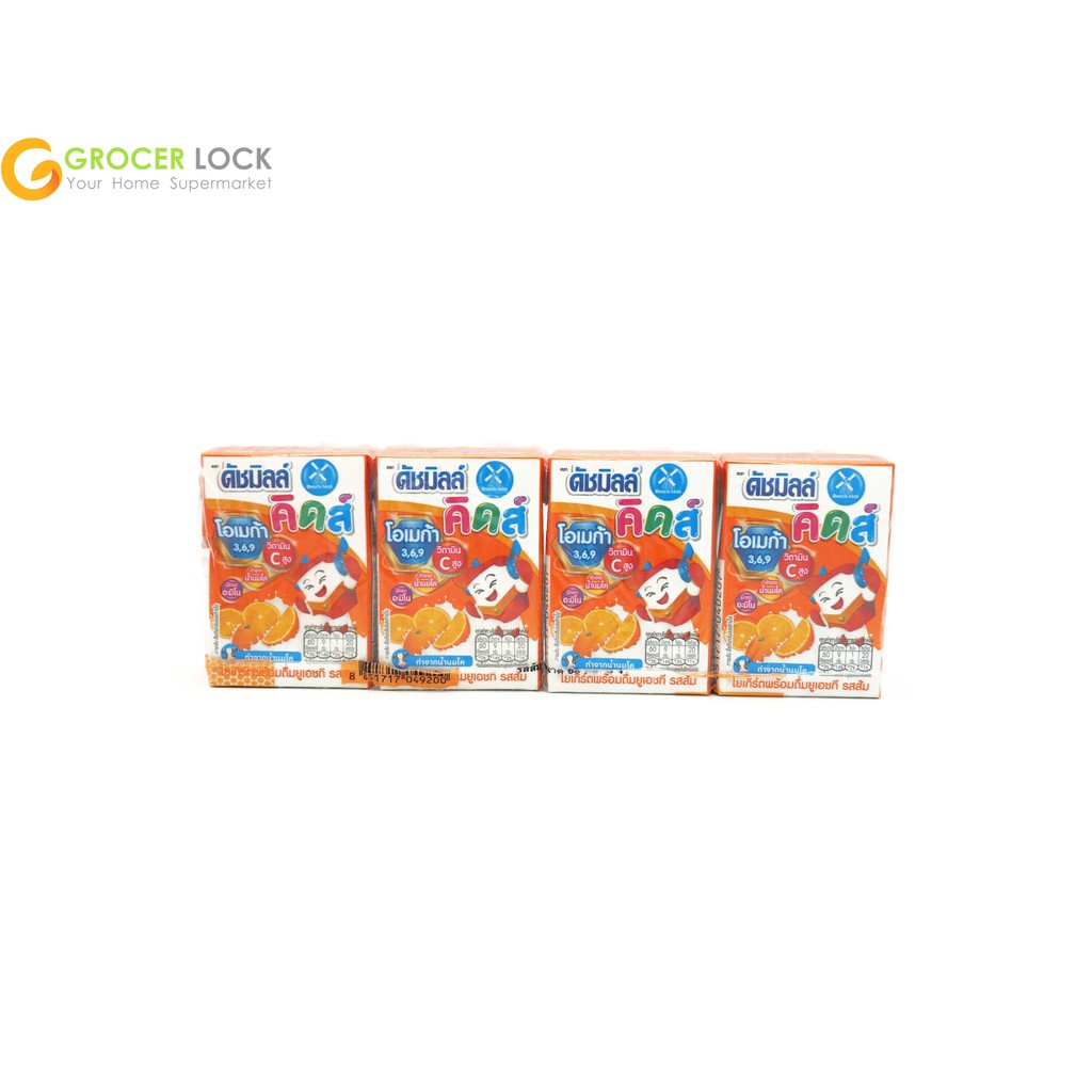 ดัชมิลล์คิดส์ : นมเปรี้ยวยูเอชทีรสส้ม 90ml X 4pcs (Dutch Mill Kids ...