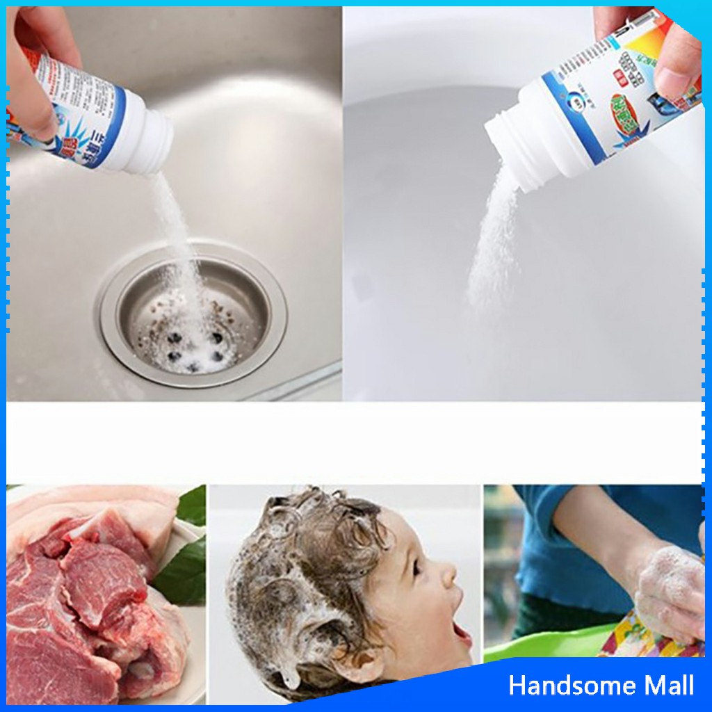 Handsome แก้ปัญหาท่ออุดตัน เกร็ดสลายล้างท่อ โซดาไฟ แบบขวด110 g น้ำยา ...