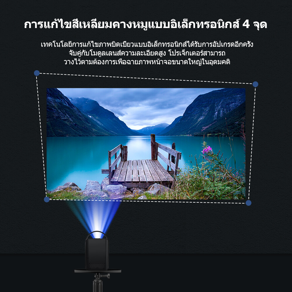 S10 projector screen portable smart projector 4K FHD Android Bluetooth ...