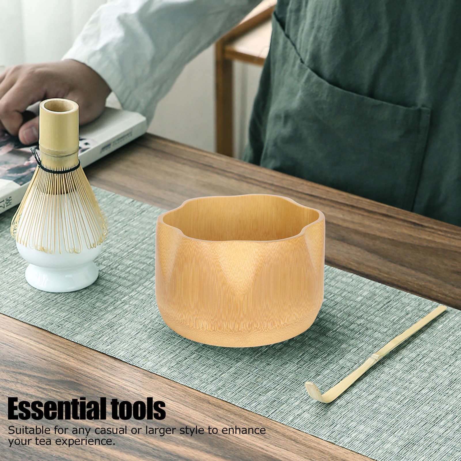 【ห้ามพลาด】Matcha Making Tool Set Bamboo Tea Whisk Tea Scoop Bowl ...