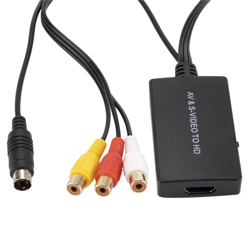 SVideo to HDMI Converter S-Video and 3RCA CVBS Composite to Audio Video ...