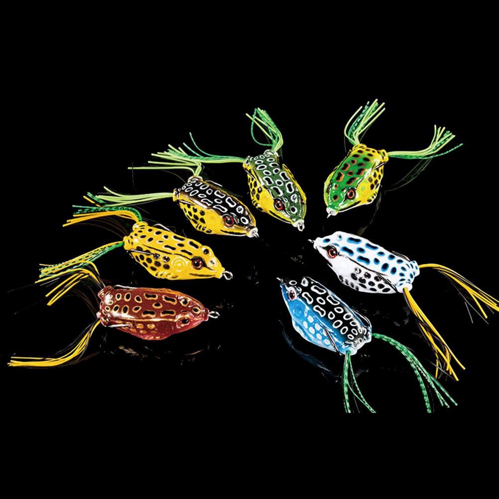 1PCS Cute Frog Topwater Fishing Lure Crankbait Hooks Bass Bait Tackle ...